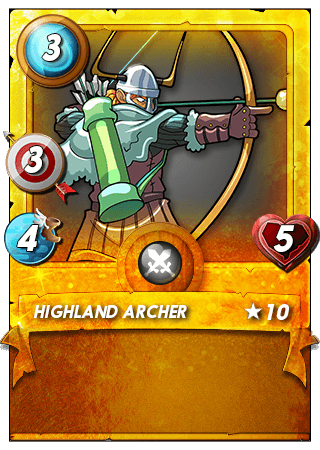 SplinterGuide - Highland Archer | Splinterlands Card Analysis